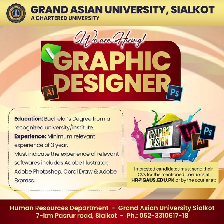 Career – Grand Asian University Sialkot..!