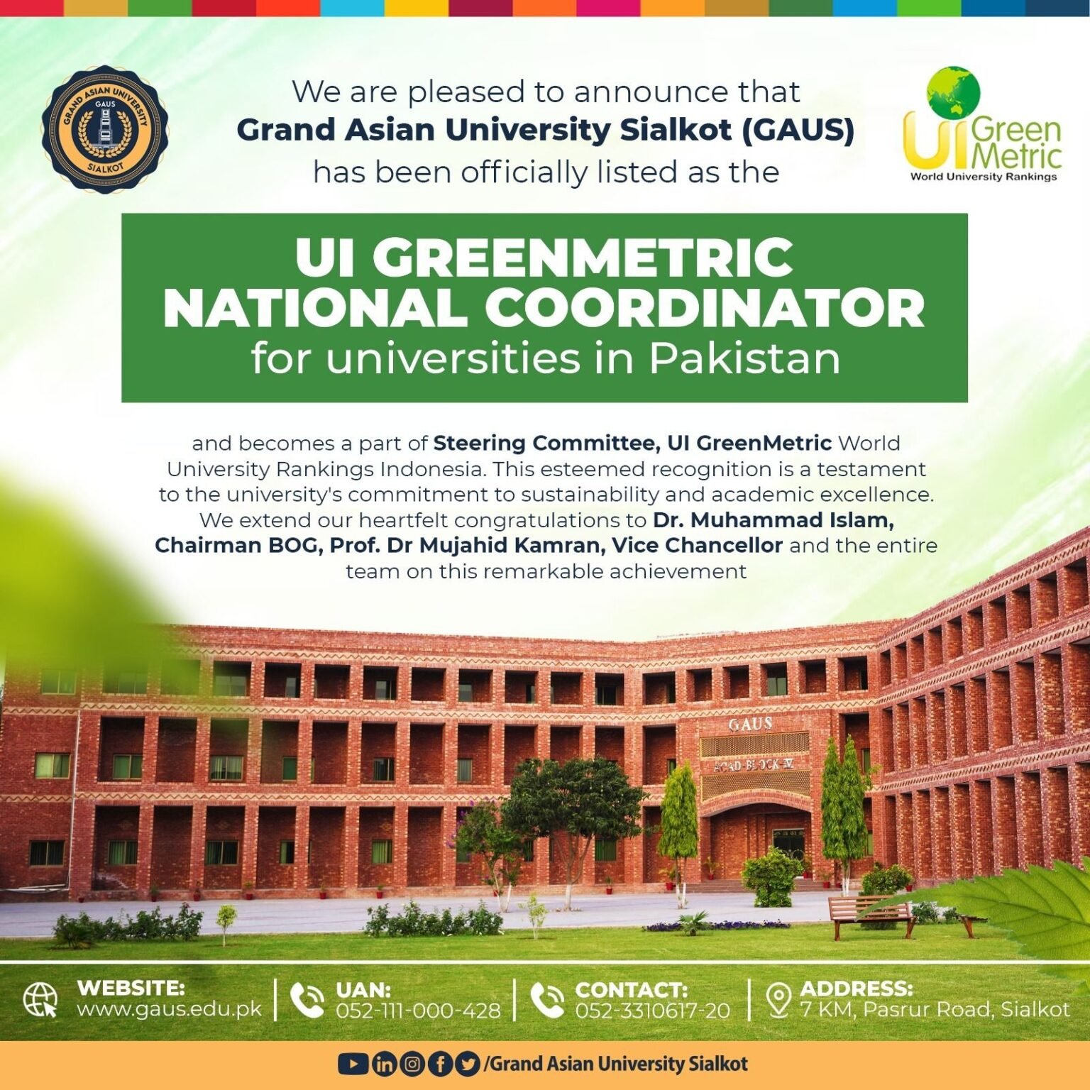 Grand Asian University Sialkot..!